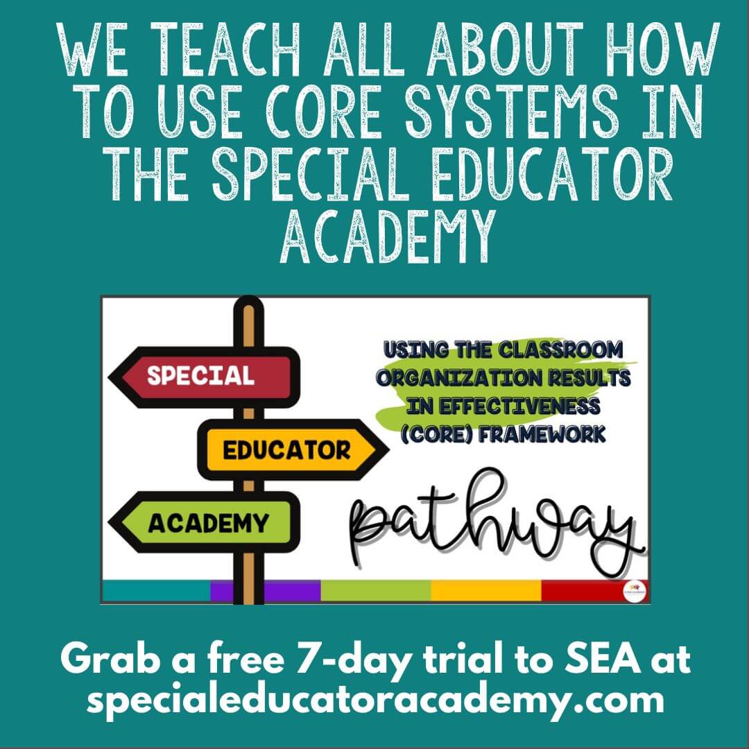 The CORE Framework & The Special Education Classroom: Tips & Tricks To ...