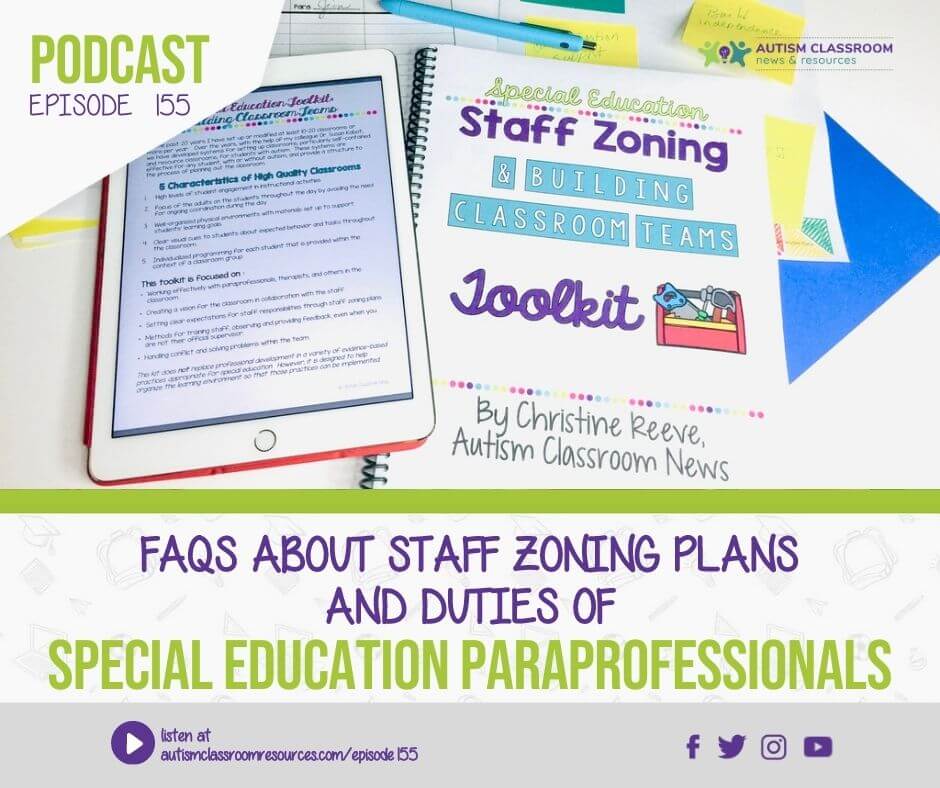 Zoning Plans: Duties of Special Education Paraprofessionals