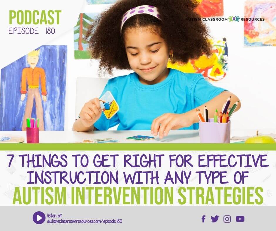 Effective Instruction with Autism Intervention Strategies