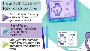 3 Task Box Activities Perfect for Telling Time Practice - Autism ...