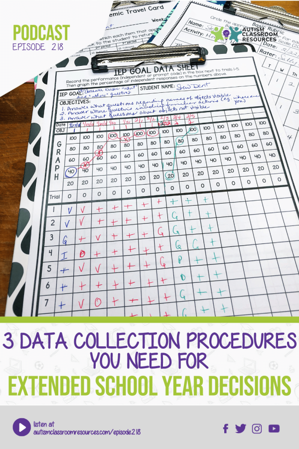 3 Data Collection Procedures You Need for ESY Decisions