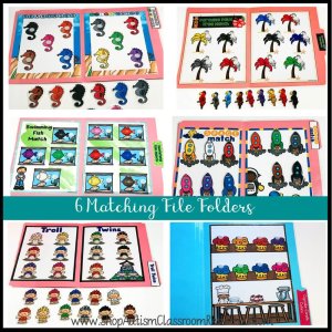 Color Matching File Folder Games - Independent Work Tasks for Special ...