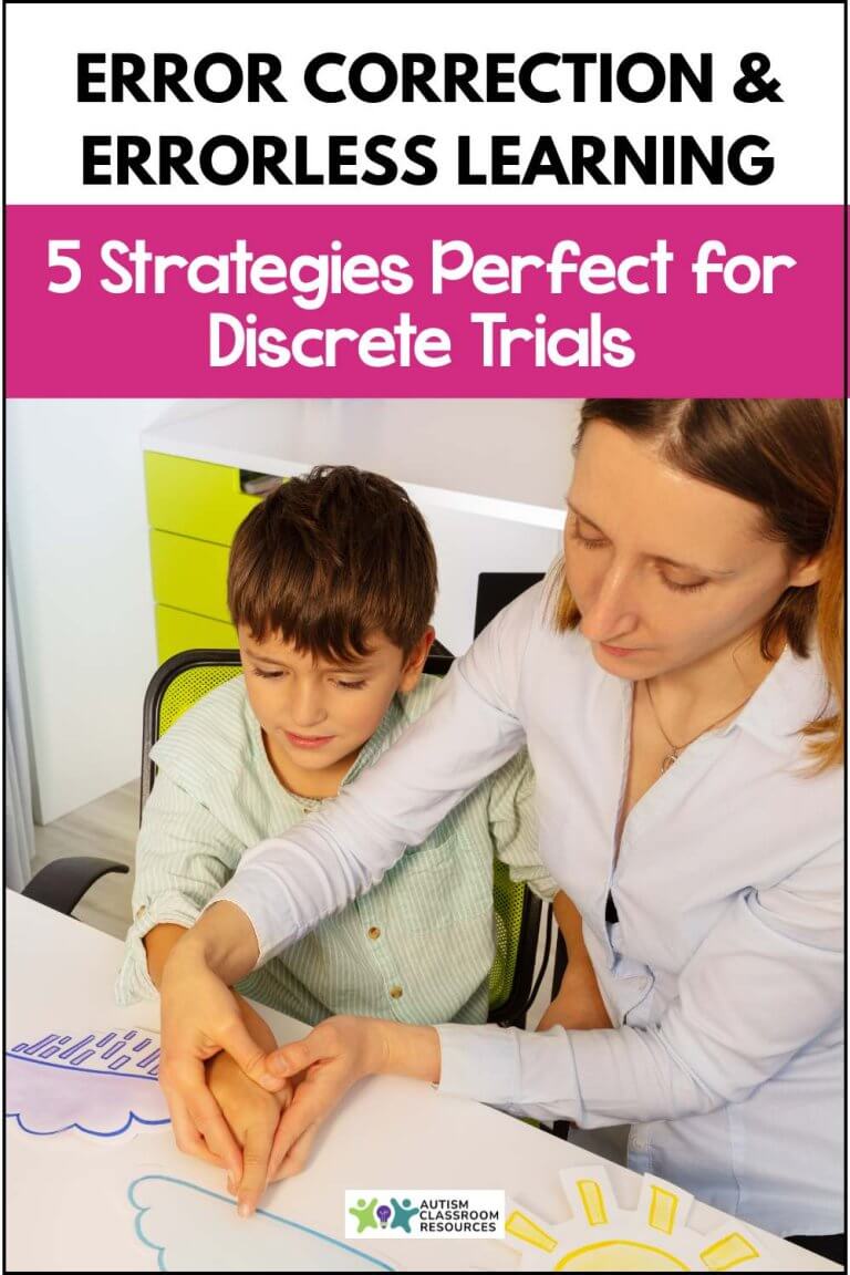 5 Error Correction and Errorless Learning Strategies Perfect for ...
