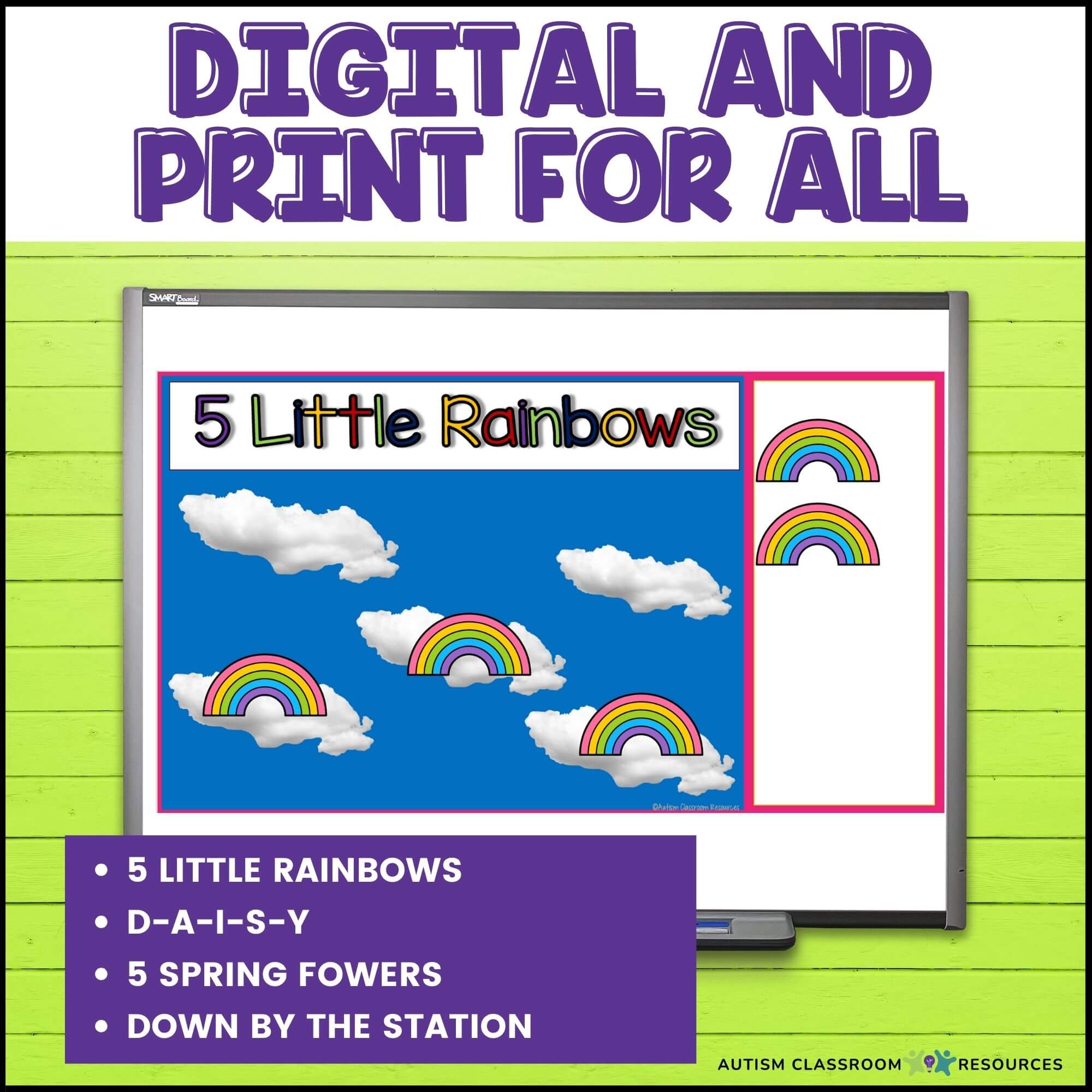 Preschool Circle Time Visuals with Songs & Rhymes for Spring Morning ...