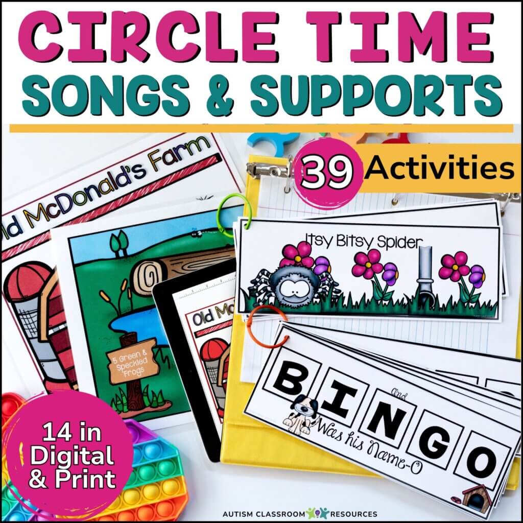 Circle Time Morning Meeting Year-Long Special Ed & Preschool Songs w ...