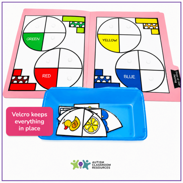 Matching File Folders and Task Cards for Colors, Shapes, & Pattern ...