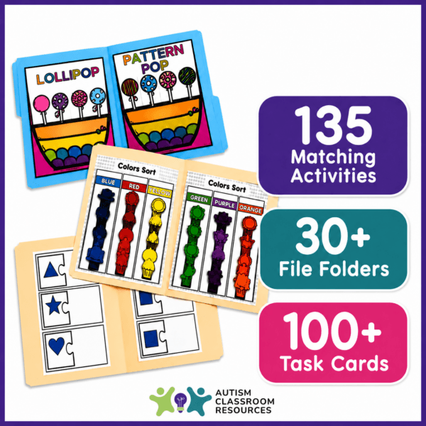 Matching File Folders and Task Cards for Colors, Shapes, & Pattern ...