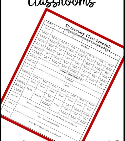 Scheduling Archives | Autism Classroom Resources