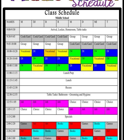 Scheduling Archives | Autism Classroom Resources